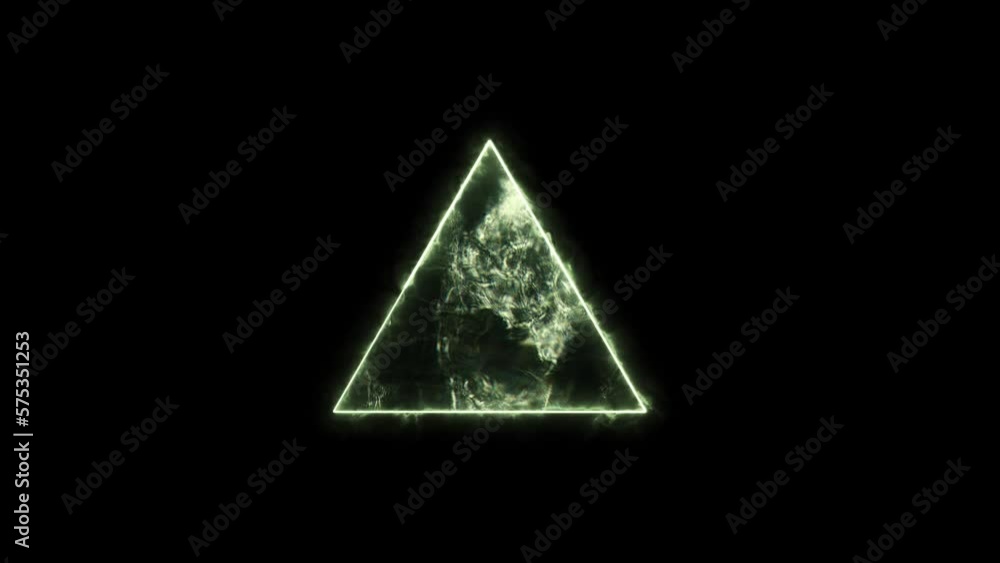 Mysterious portal triangle of energy. Easy to add lens flare effects ...