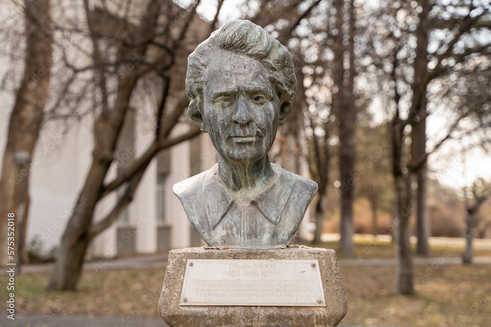 Ankara, Turkey - February 25, 2023: Marie Curie statue at Middle East ...
