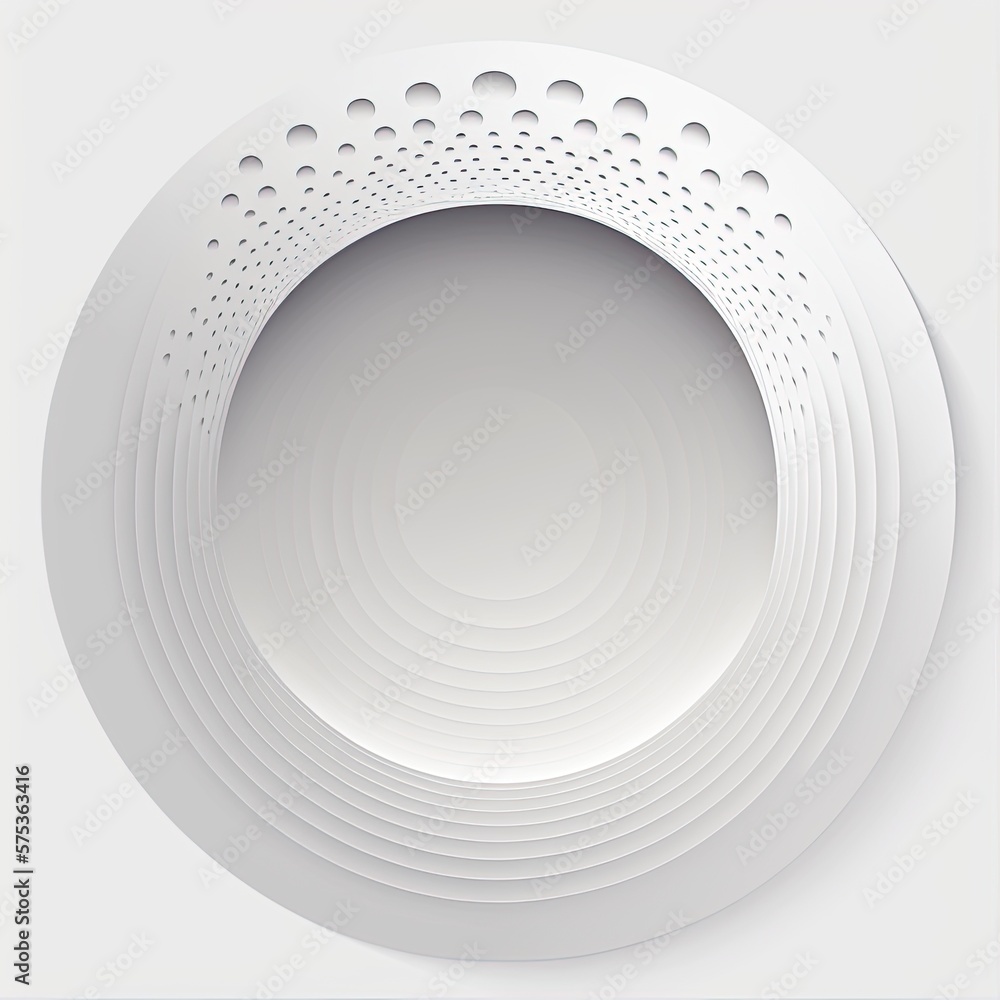 circle of negative space for copy placement is going around, white ...