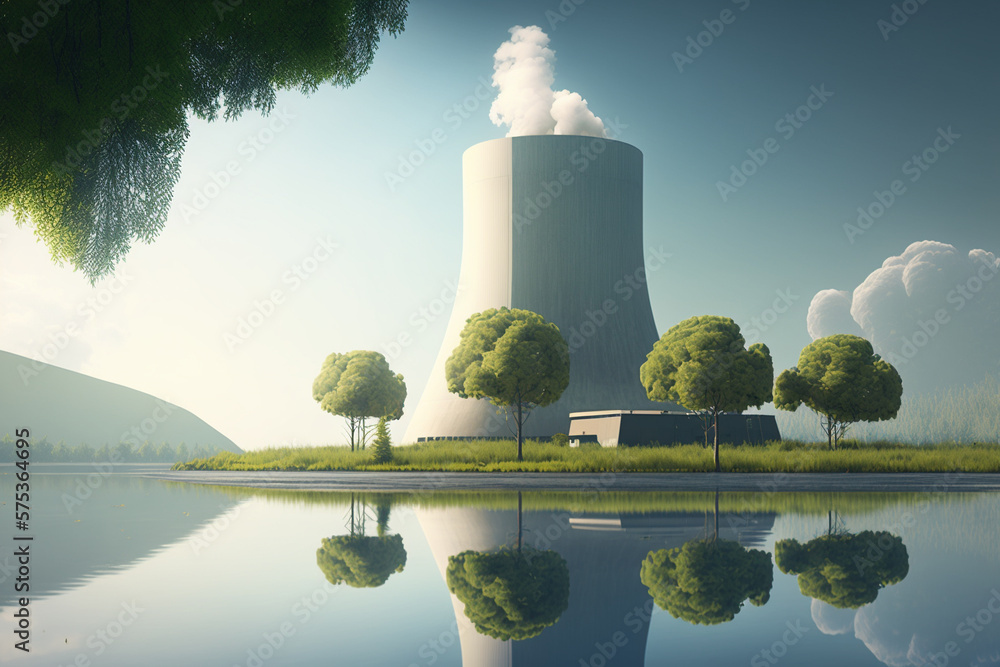 Nuclear power for the future, A futuristic and hopeful depiction of a ...