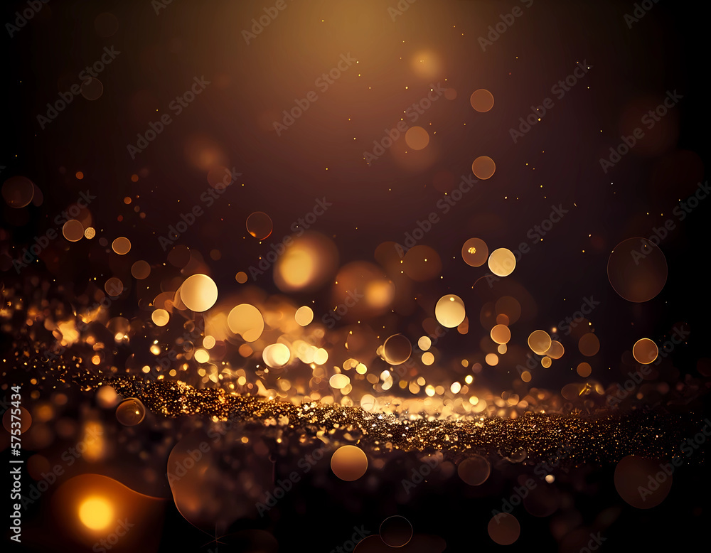 Golden glamour shiny dust , shimmering glitter background for holidays ...