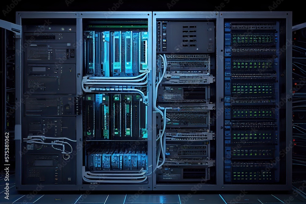 Ilustração do Stock: Generative AI illustration of a platform for ...