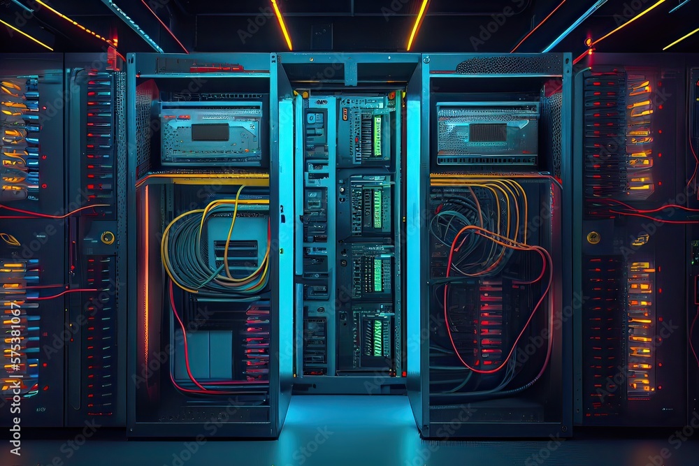 Generative AI illustration of a platform for hosting contemporary ...