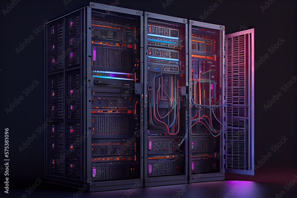 Generative AI illustration of a platform for hosting contemporary ...