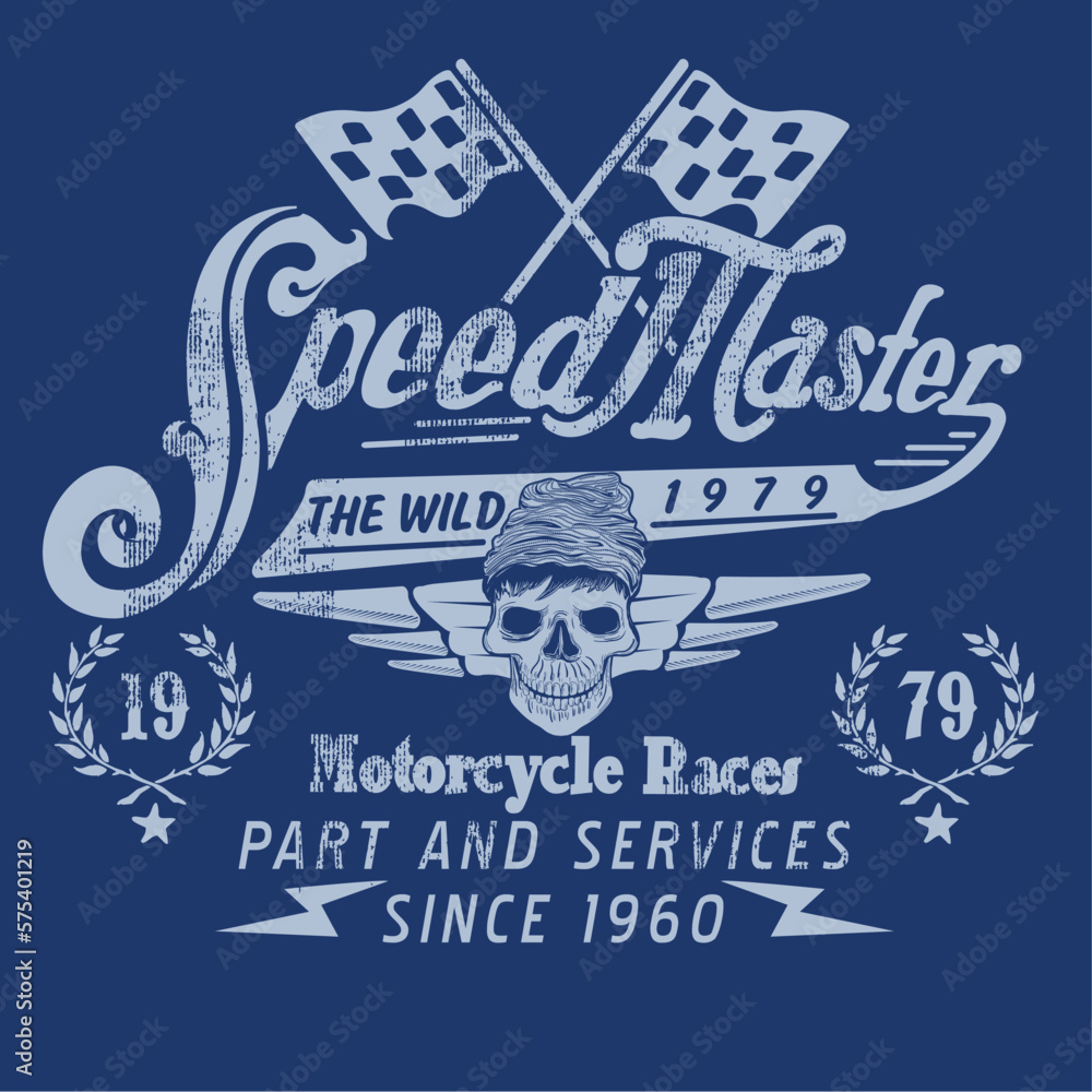 vintage race car for printing.vector old school race poster.retro race ...