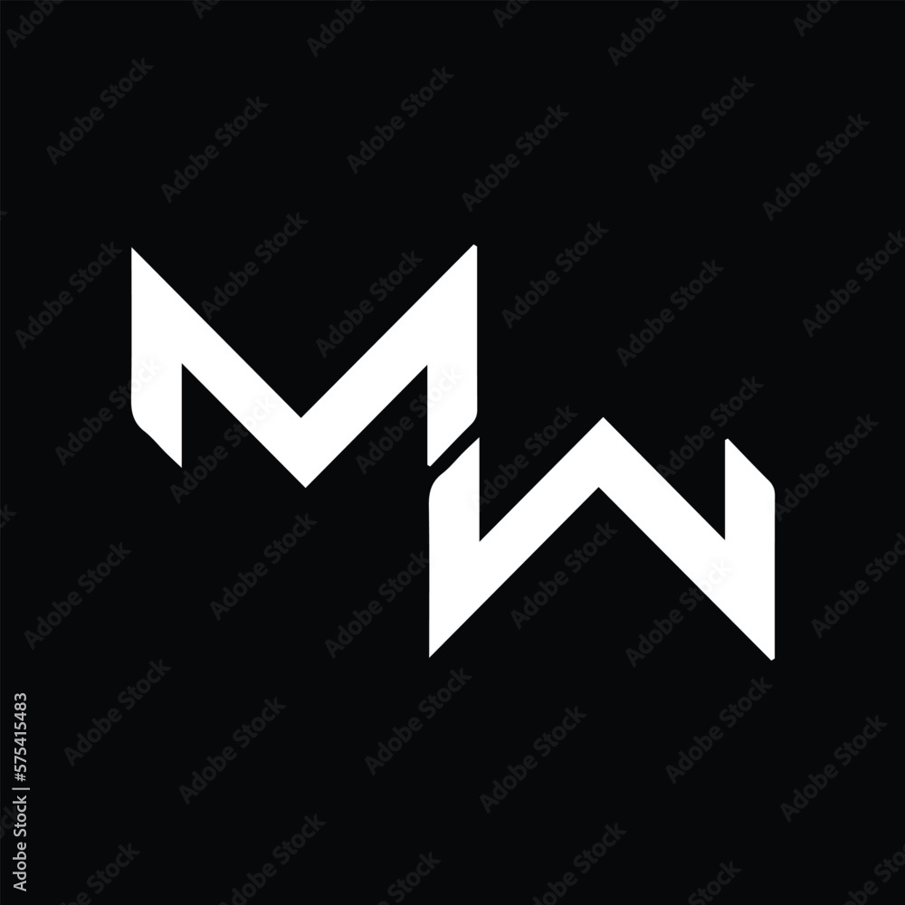 MW MW Logo Design, Creative Minimal Letter WM WM Monogram Stock Vector ...