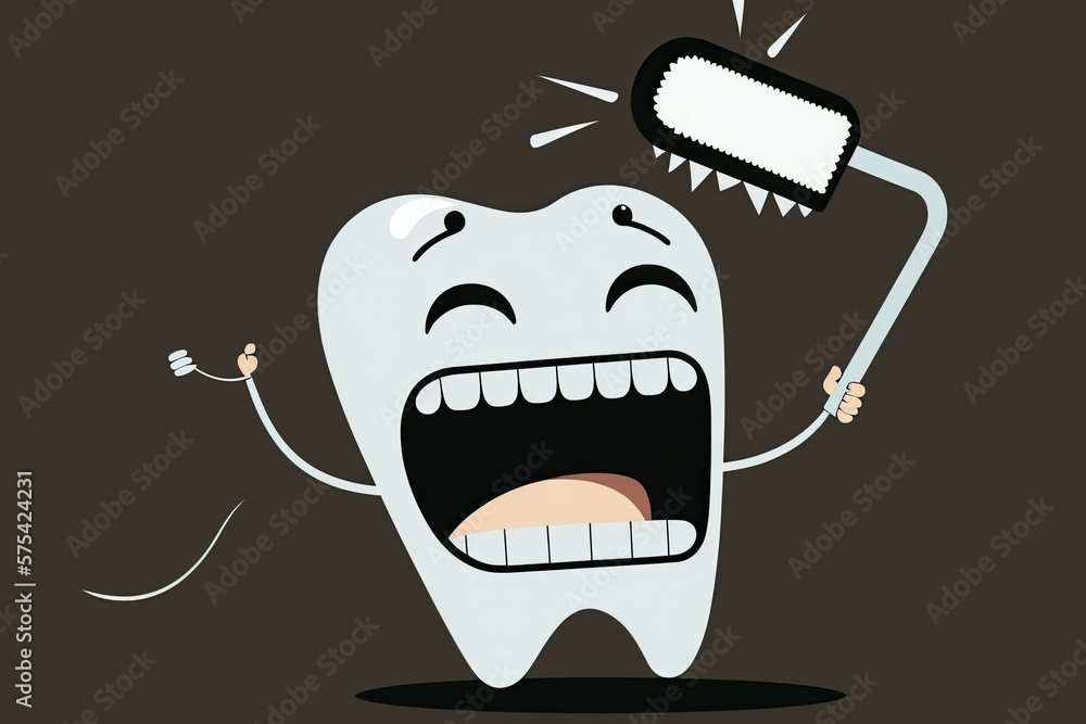 It's based on the idea that you should floss your teeth every day. Flat ...