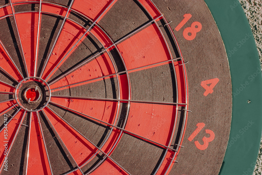 Red black dart wall. Round shape background, wallpaper. Dartboard ...