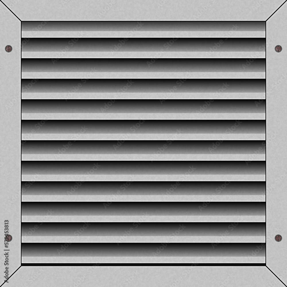 Venting metal jalousie manhole texture. Metallic detail louvers ...