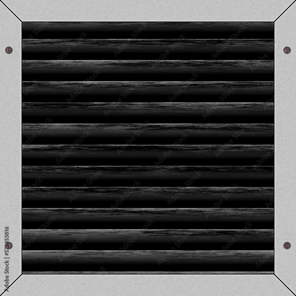 Weathered iron ventilation hatch background. Venting rustic metal ...