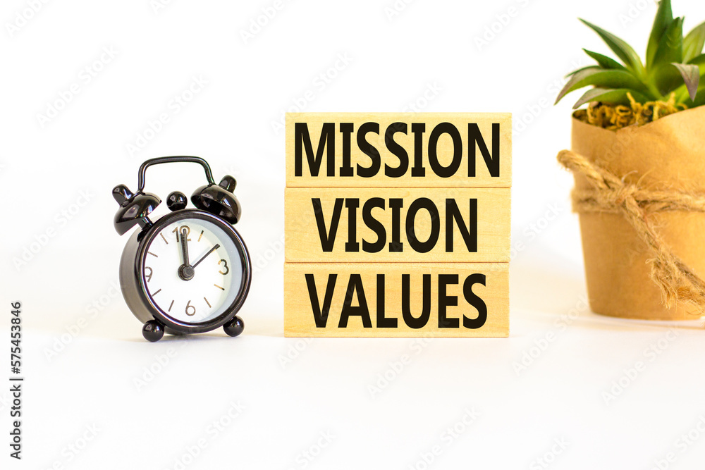 Mission vision values symbol. Concept words Mission Vision Values on ...