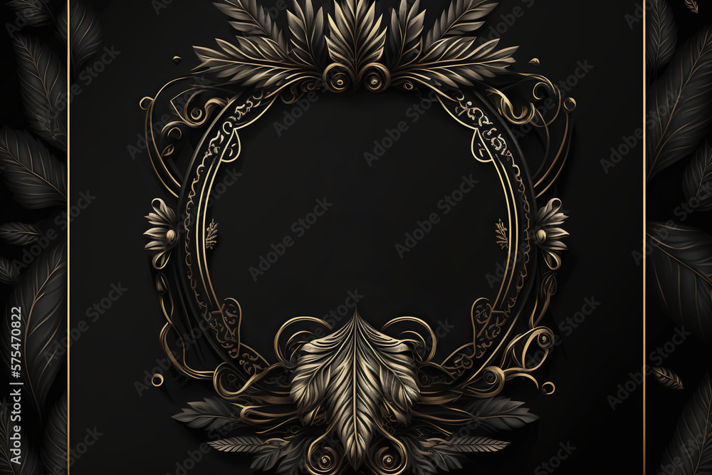 Black color design template for celebration, created with Generative AI ...