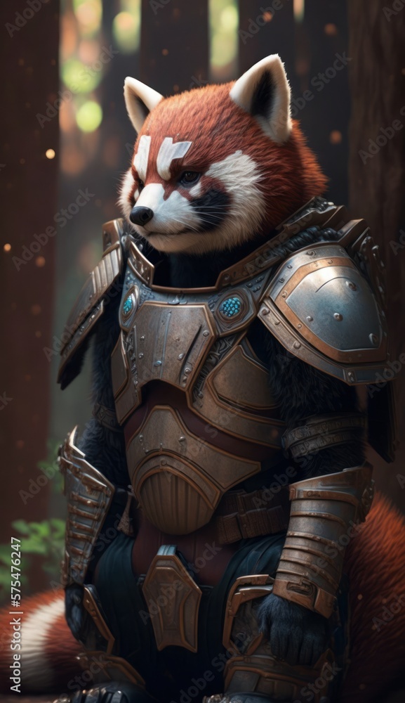 Stylish Futuristic Animal Panda Combat Armor: A Cute and Cool Designer ...