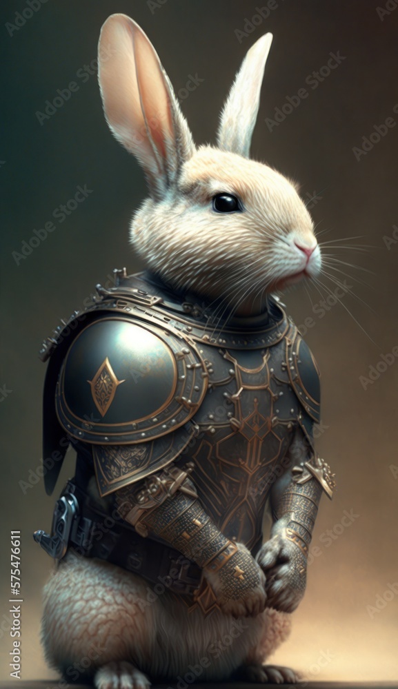 Stylish Futuristic Animal bunny Combat Armor: A Cute and Cool Designer ...