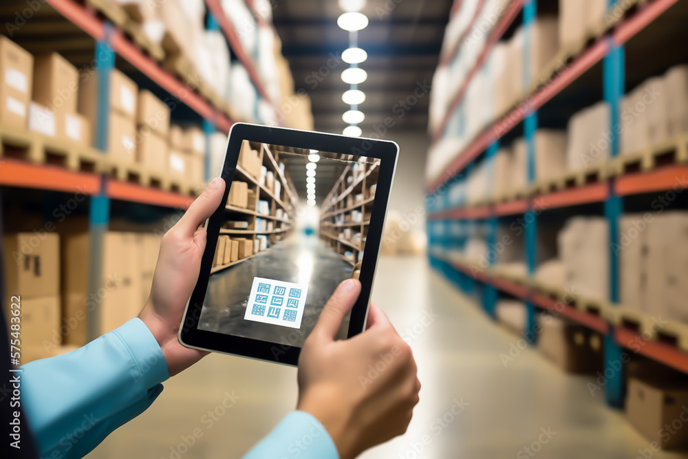 Smart warehouse management system, using augmented reality, generative ...