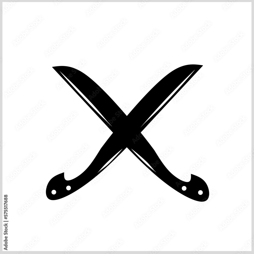 Golok, Iconic Traditional Weapon from Jakarta, Indonesia. Vector ...