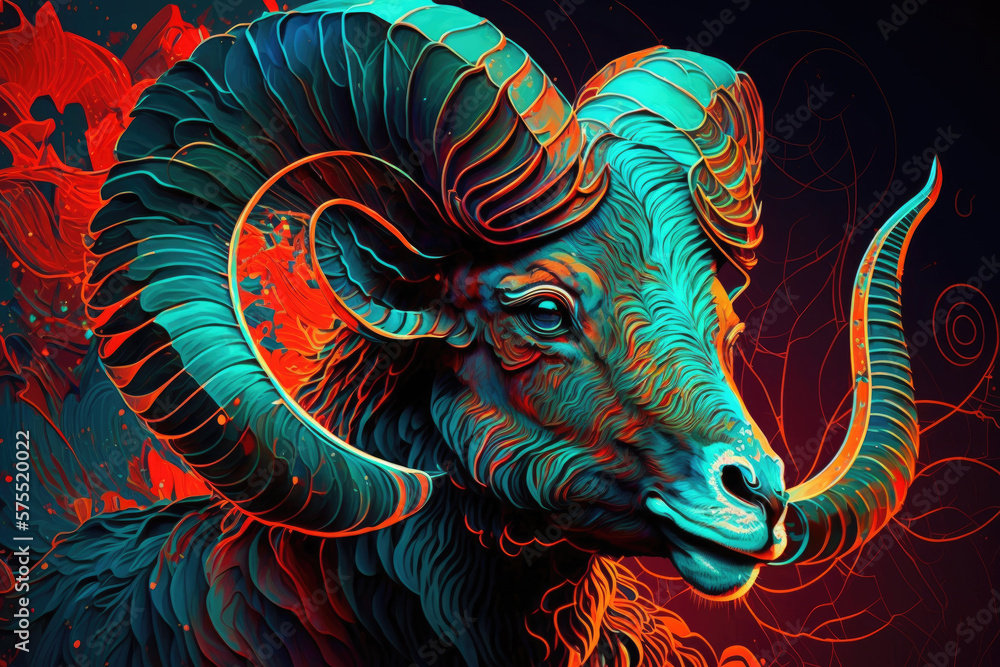 The zodiac symbol for Aries is a dynamic and energetic representation ...