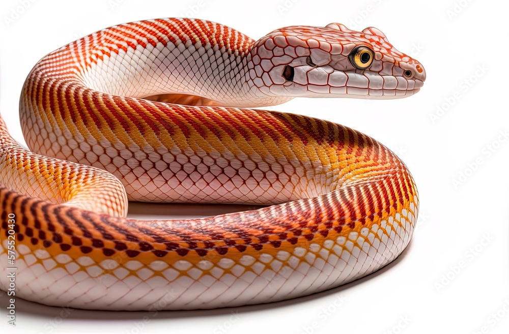 Okkeetee albinos of the corn snake (Pantherotyphs guttatus) or red rat ...