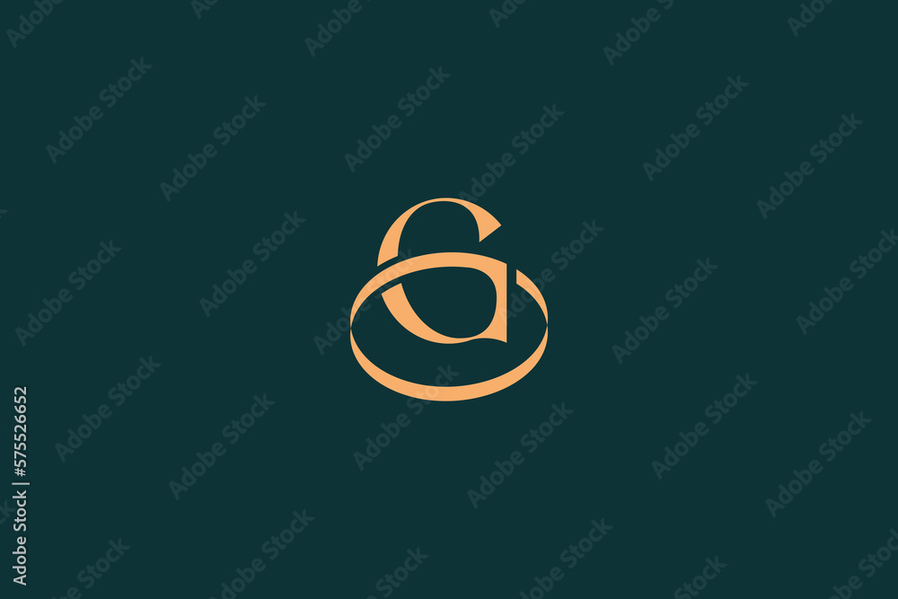 OG letter golden typography brand logo design, og icon, og beauty brand ...