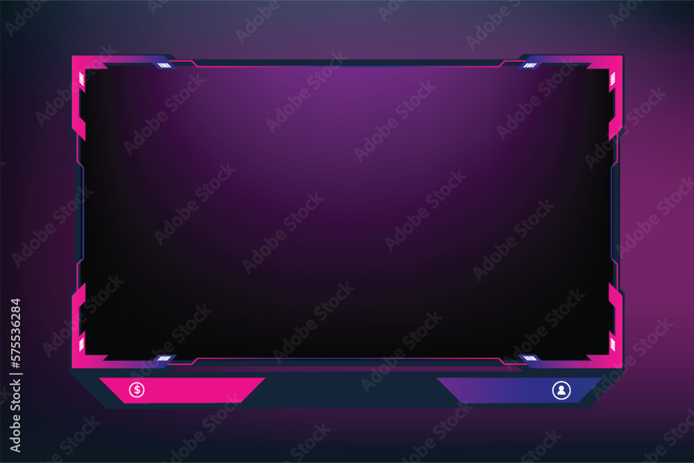 Grafika wektorowa Stock: Live streaming button collection with offline ...