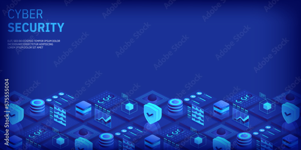 Cyber security. Data protection. Information privacy. Global network ...