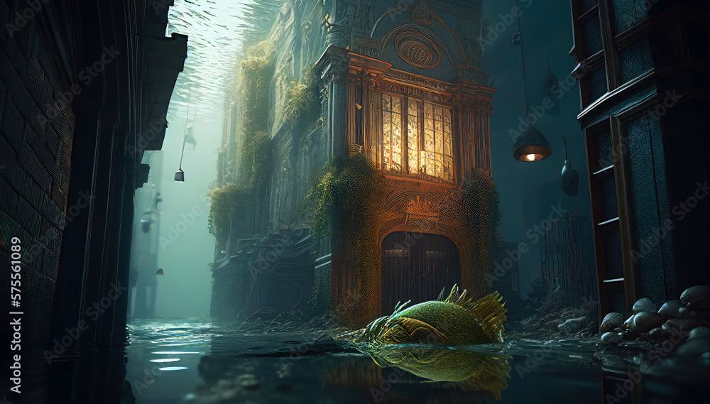 Submerged City: An Underwater Illustration of Urban Flooding ...