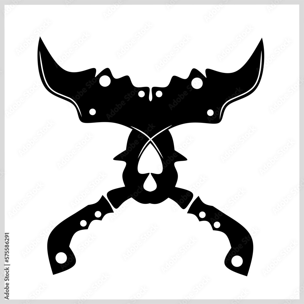 Kujang icon, Iconic traditional Weapon From West Java, Indonesia ...