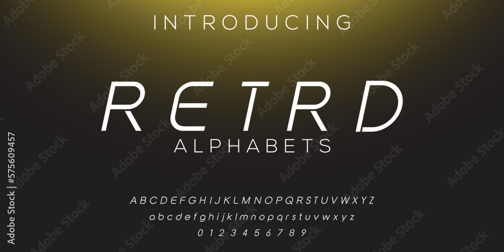 Abstract digital modern alphabet fonts. Typography technology ...
