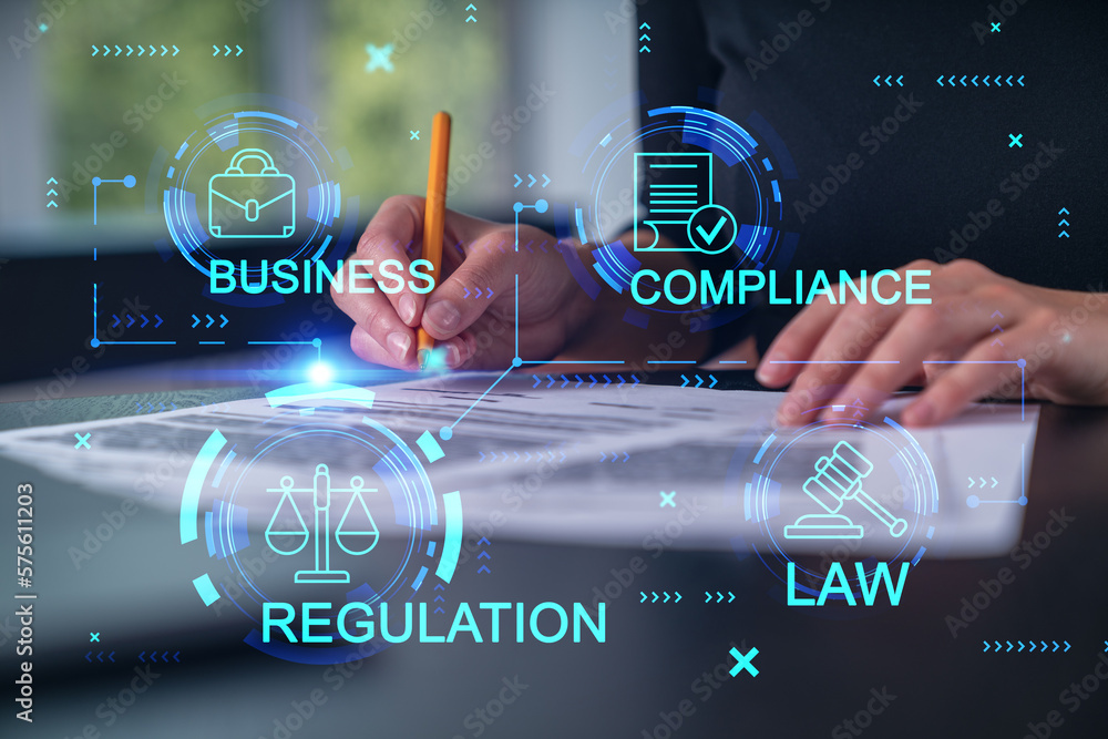 Businesswoman in formal wear taking notes signing contract at office ...