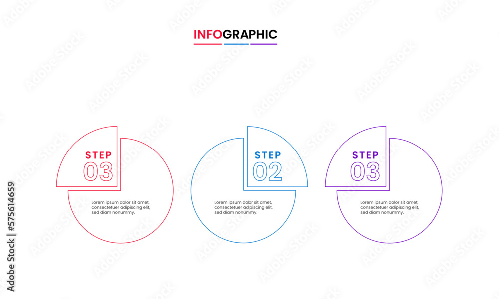 Vector Infographic label design template with icons and 3 options or ...