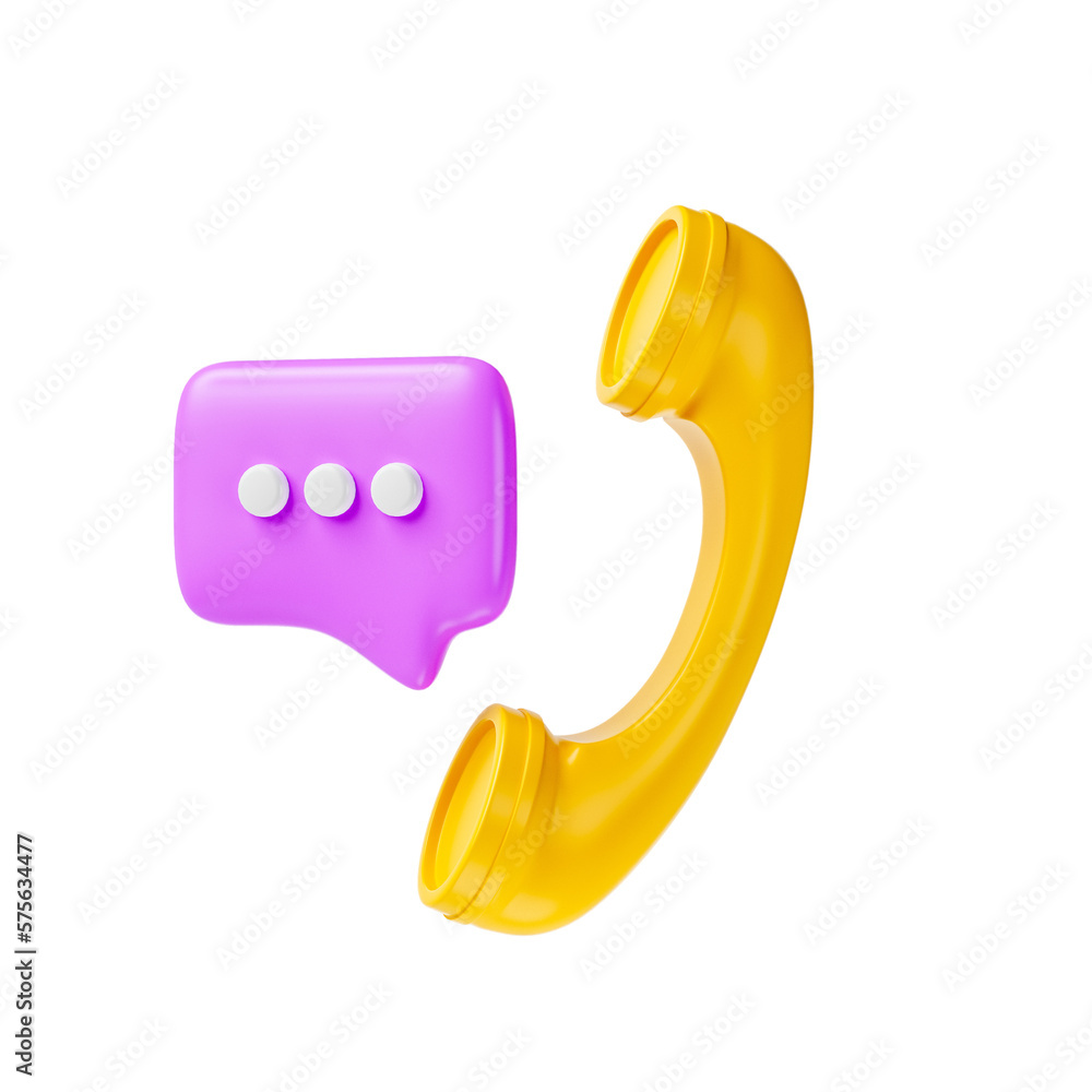 minimal telephone and bubble talk icon. Talking with service support ...