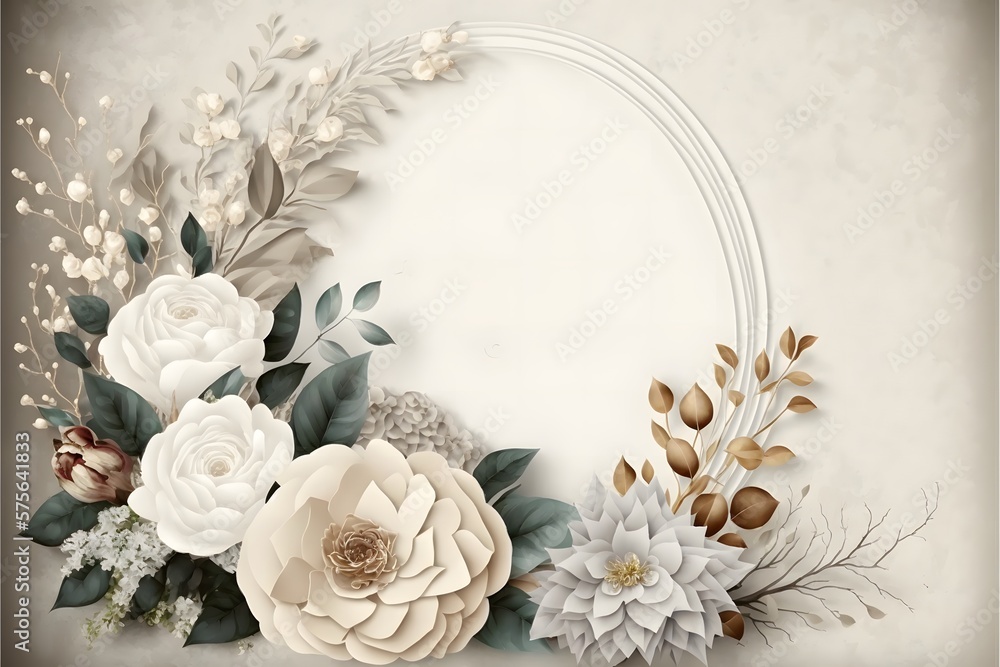 Wedding/marriage celebration invitation card design background template ...