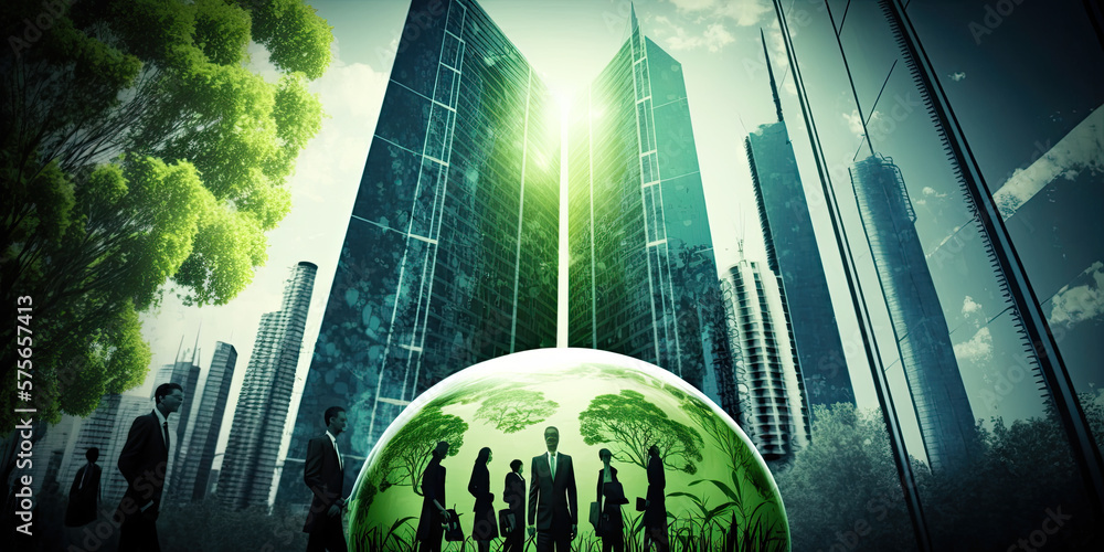 Green business and investment business with csr - Generative AI Stock ...