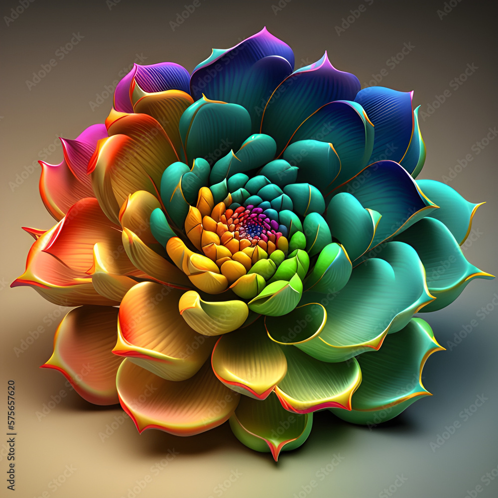 Rainbow Bloom: Celebrating Nature's Vibrant Colors in a Single Flower ...