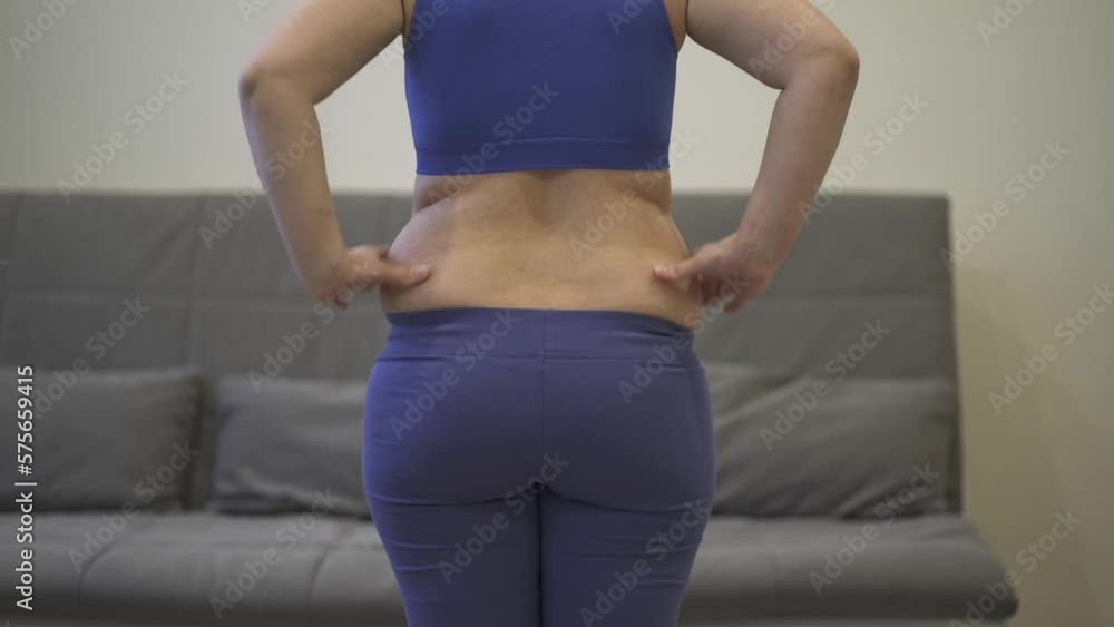 Video „overweight Female Body Skin Folds Back Massage Ze Služby Stock Adobe Stock
