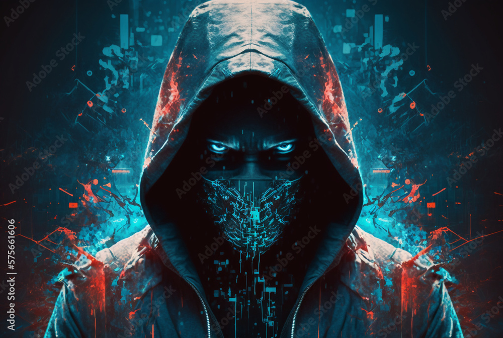 Computer technology and cybersecurity themed wallpaper featuring a ...