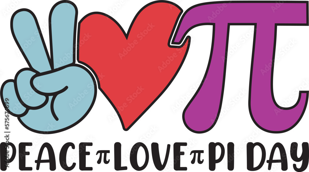 Peace love pi day SVG Cut Files, Pi Day SVG, 3.14159 SVG for shirts ...