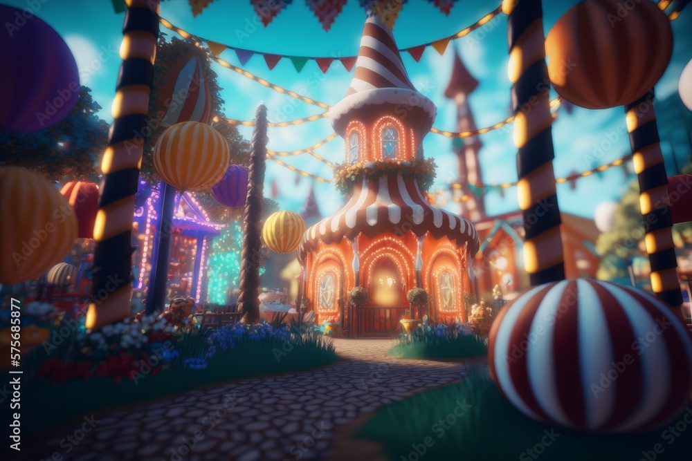 Exploring the Cinematic Wonderland Village: A Color-Graded Candy ...