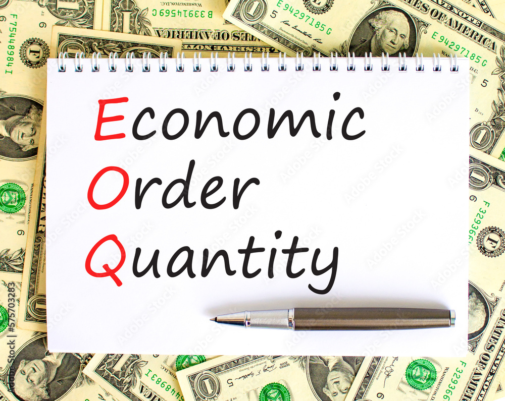 Fotka „EOQ economic order quantity symbol. Concept words EOQ economic ...