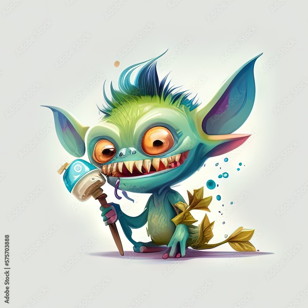 Cavity Goblin, mischievous creature that causes cavities and tooth ...