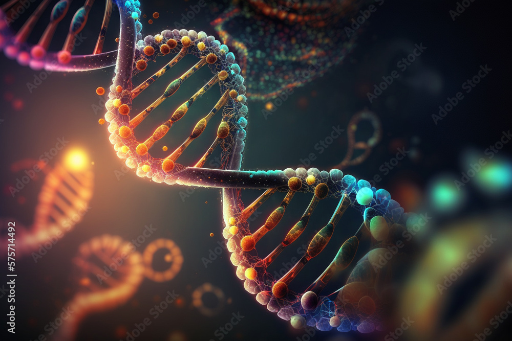 The DNA Journey. An illustration representing the evolution of human ...