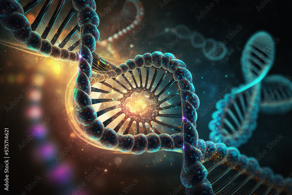 The DNA Journey. An illustration representing the evolution of human ...