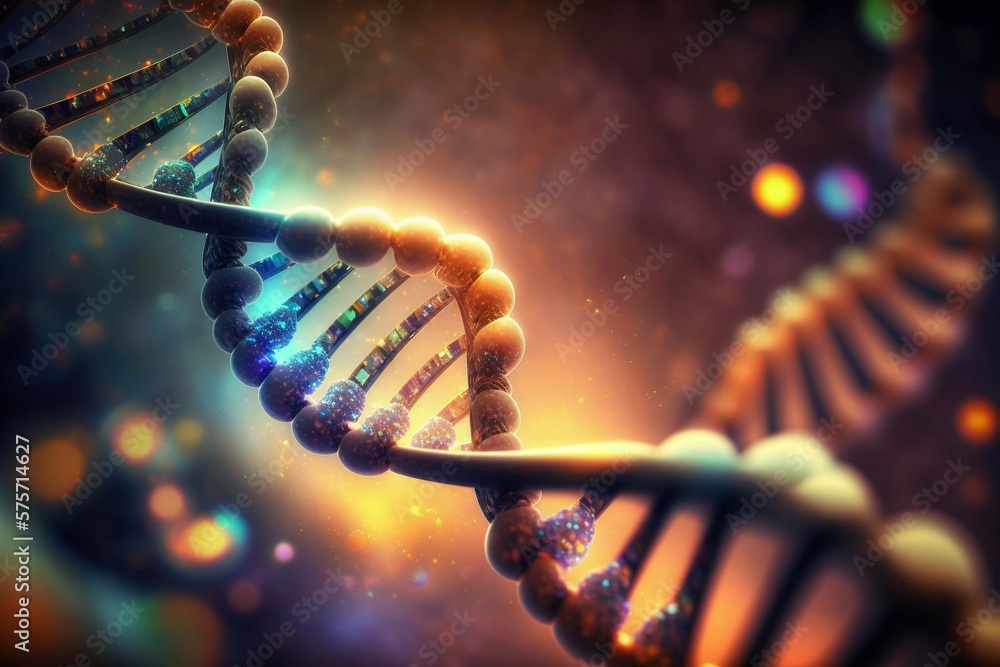 The DNA Journey. An illustration representing the evolution of human ...