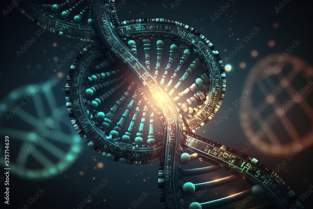 The DNA Journey. An illustration representing the evolution of human ...