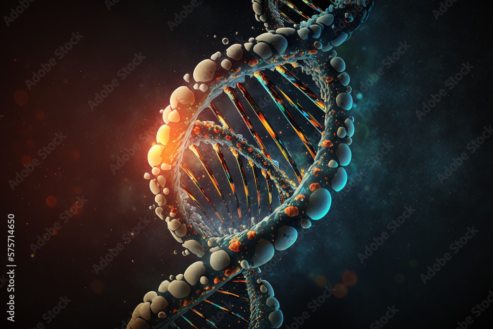 The DNA Journey. An illustration representing the evolution of human ...
