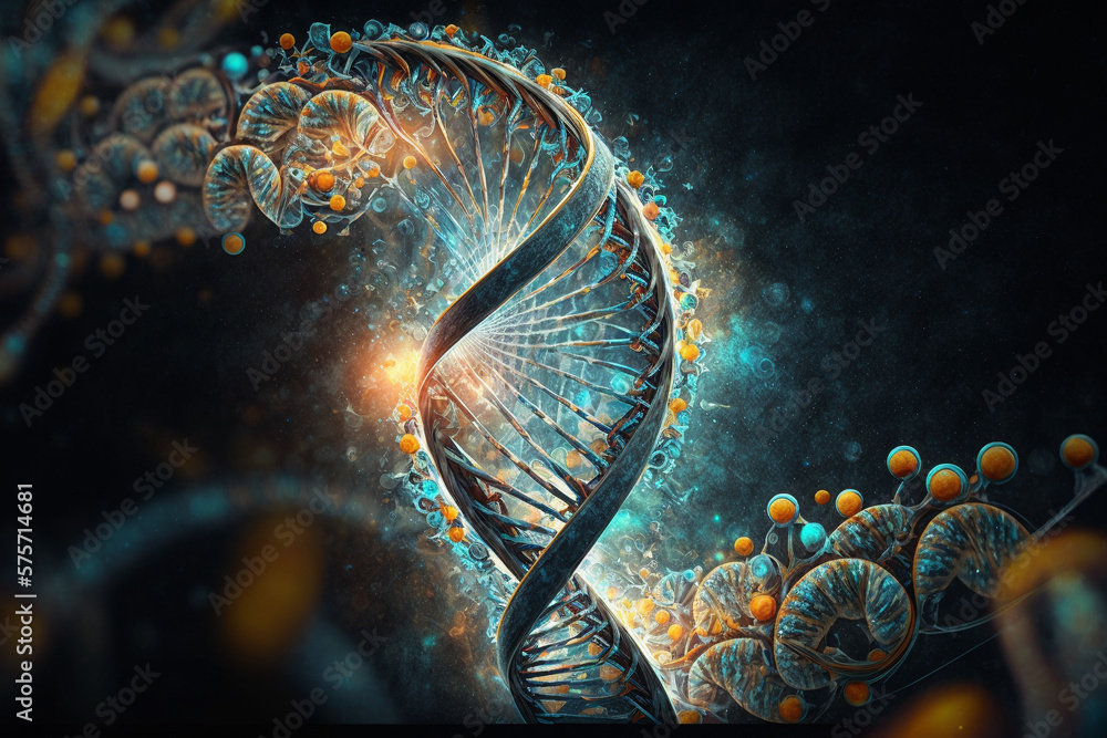 The DNA Journey. An illustration representing the evolution of human ...