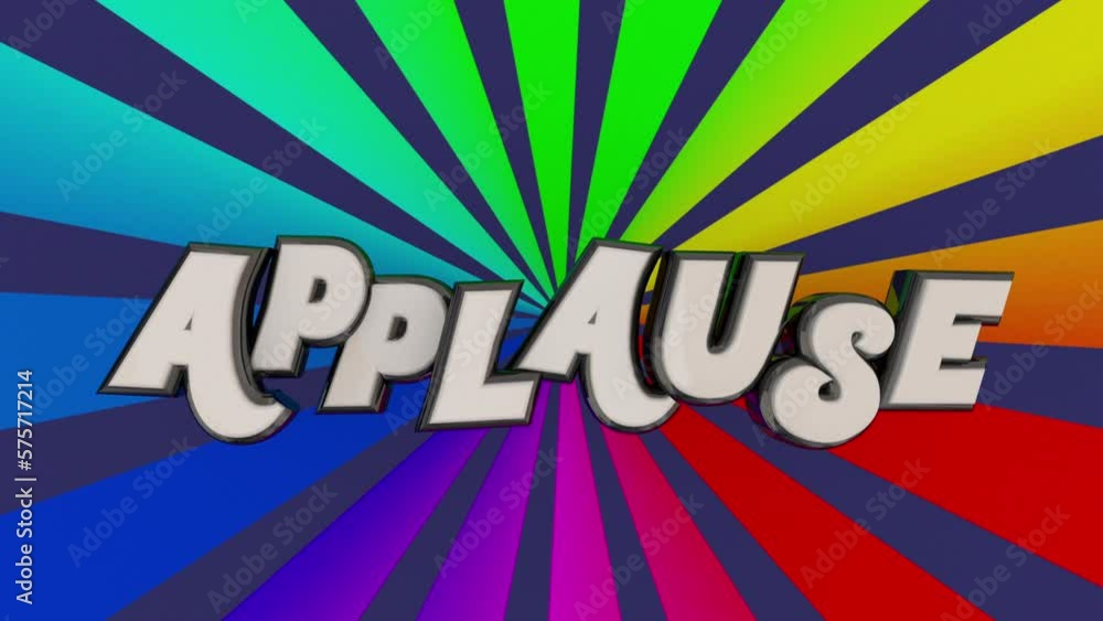 Applause Word Recognition Appreciation Great Job Work Compliment 3d ...