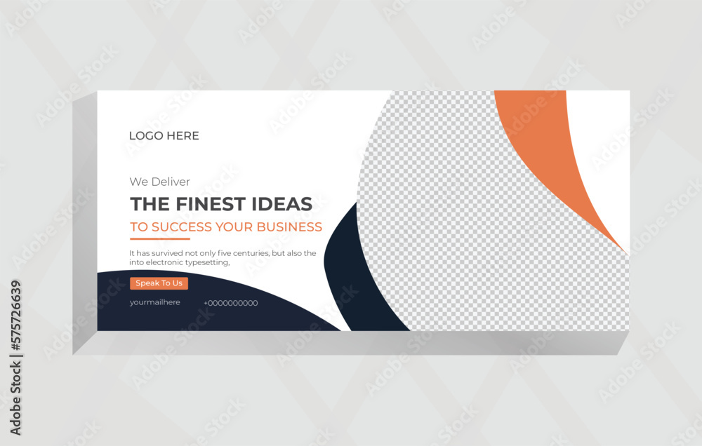 Facebook Cover Template Design Stock Vector | Adobe Stock
