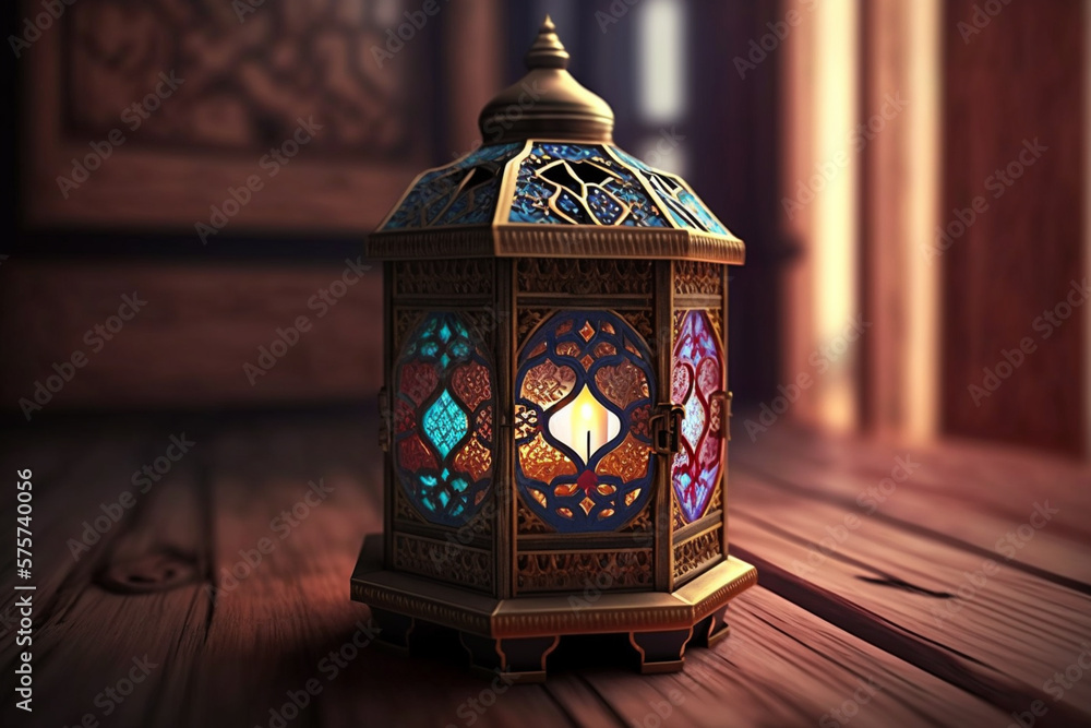 Muslim holy month Ramadan Kareem concept created with ai generative ...