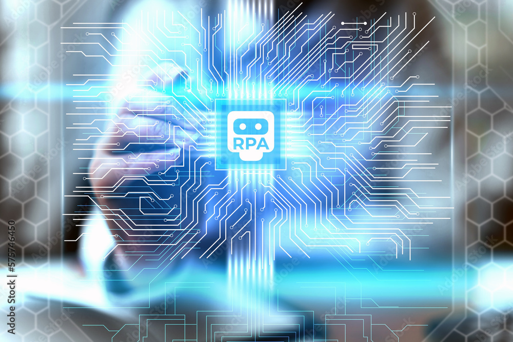 Women Hand Touching Virtual Screen-Rapid Growth of Robotic Process ...